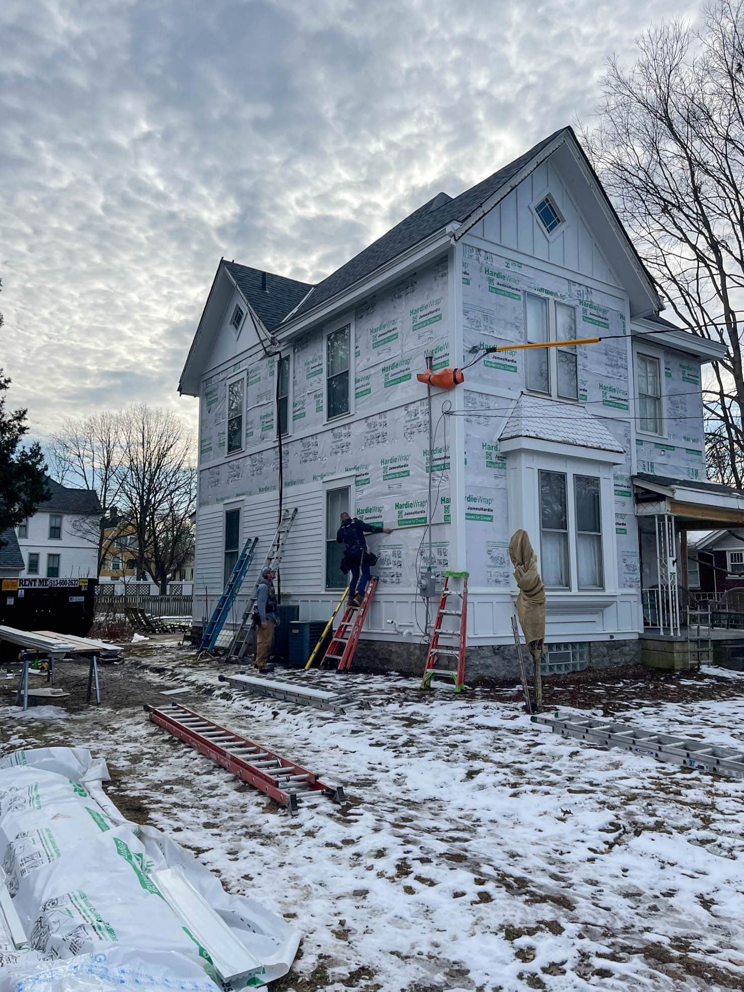 Work In Progress: New James Hardie Siding and Trim - EMA Construction